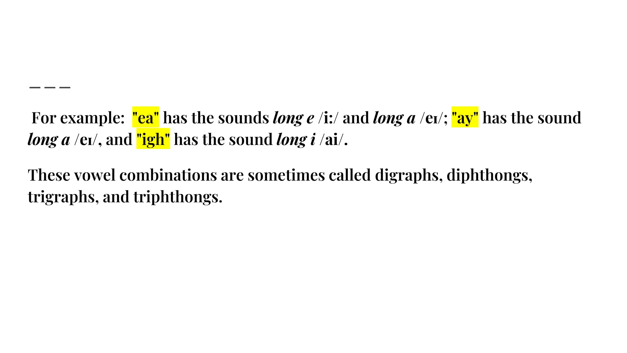 Combination vowels and consonants | PPTX