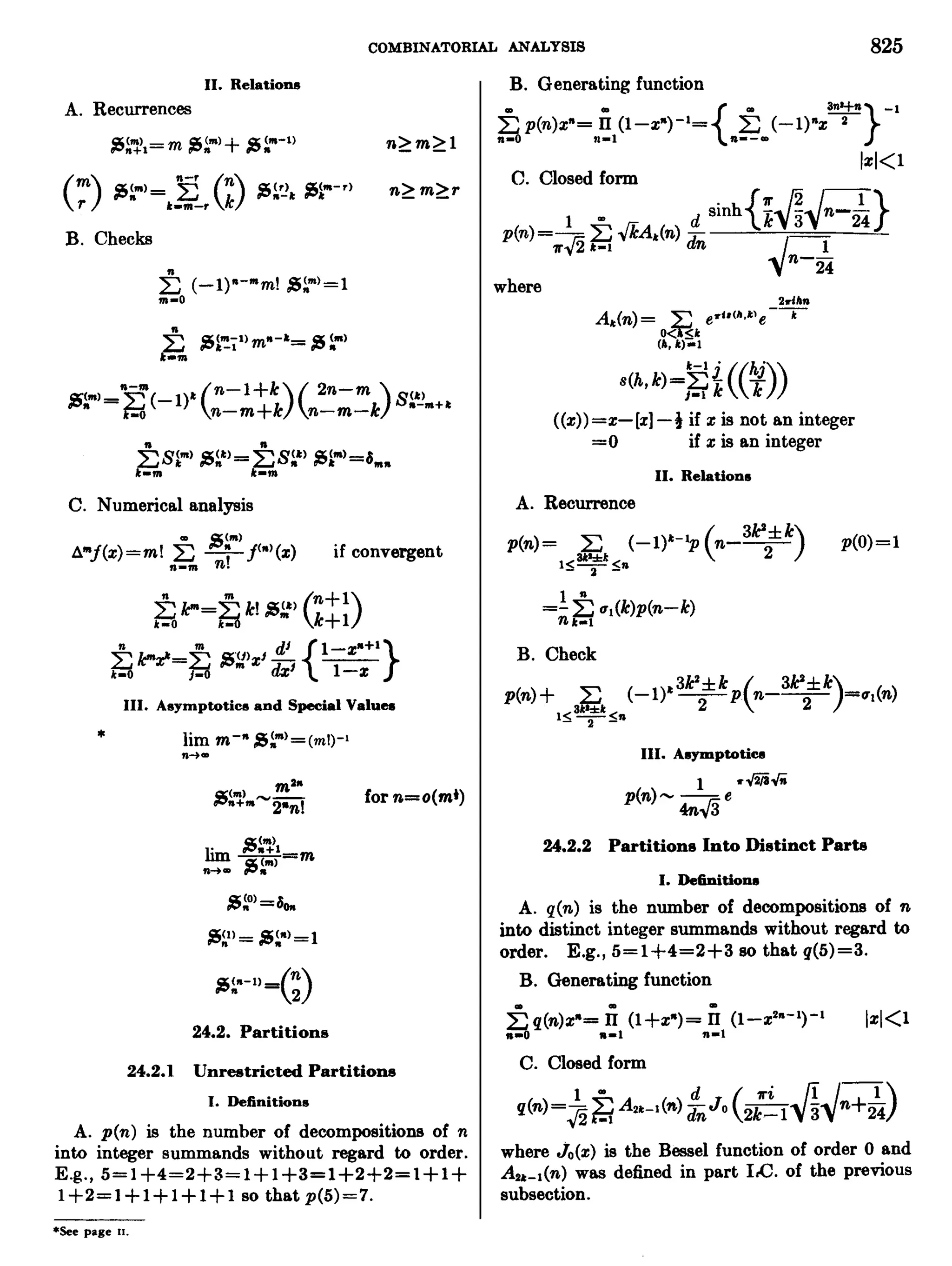 Combinatorial analysis | PDF