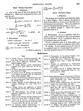 Combinatorial analysis | PDF