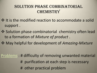 Combinatorial chemistry | PPSX