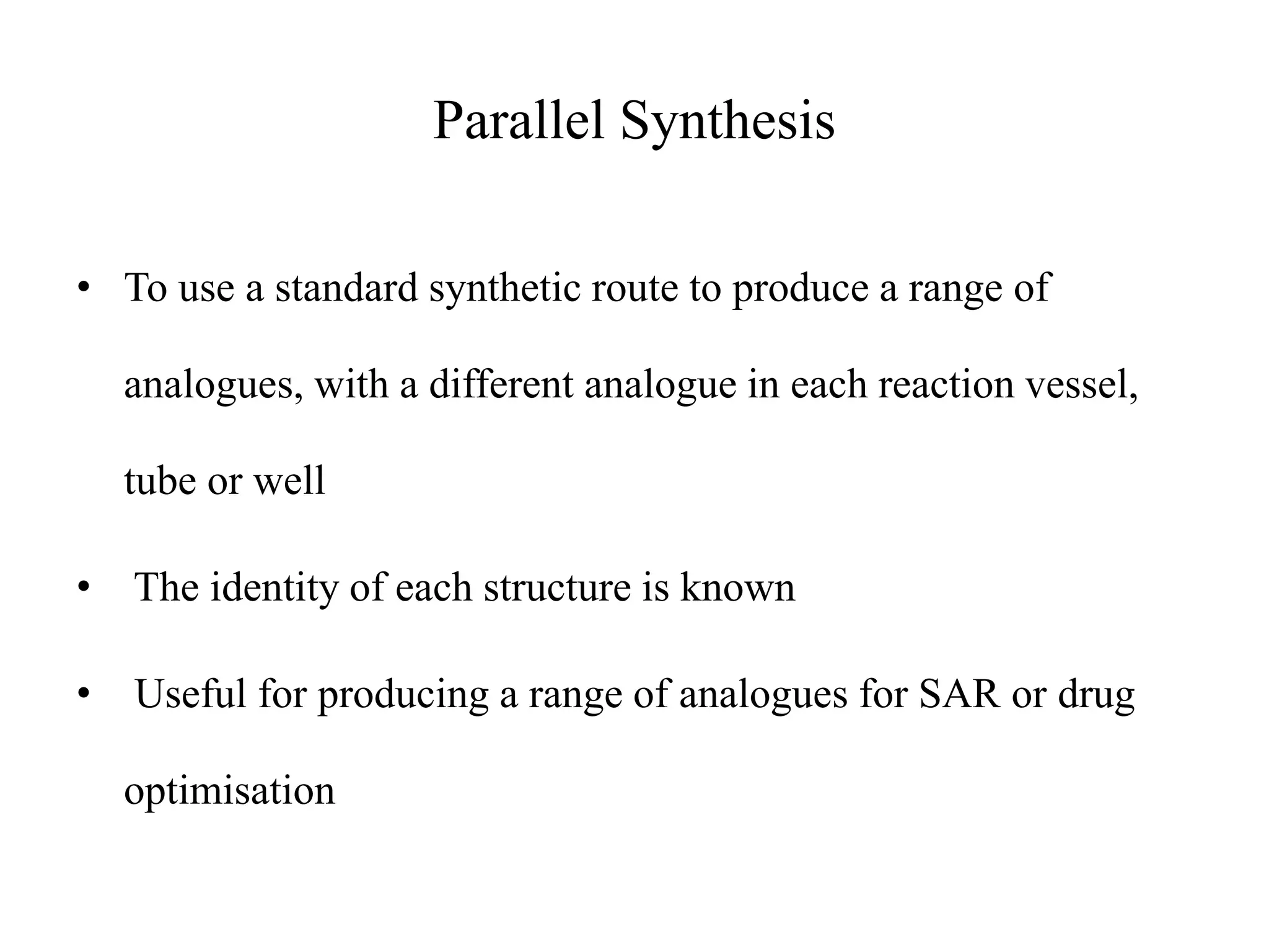 Combinatorial chemistry and high throughput screening | PPTX