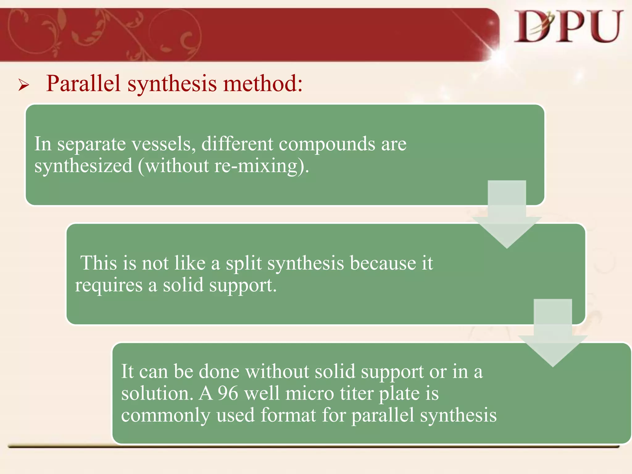 Combinatorial chemistry | PPTX