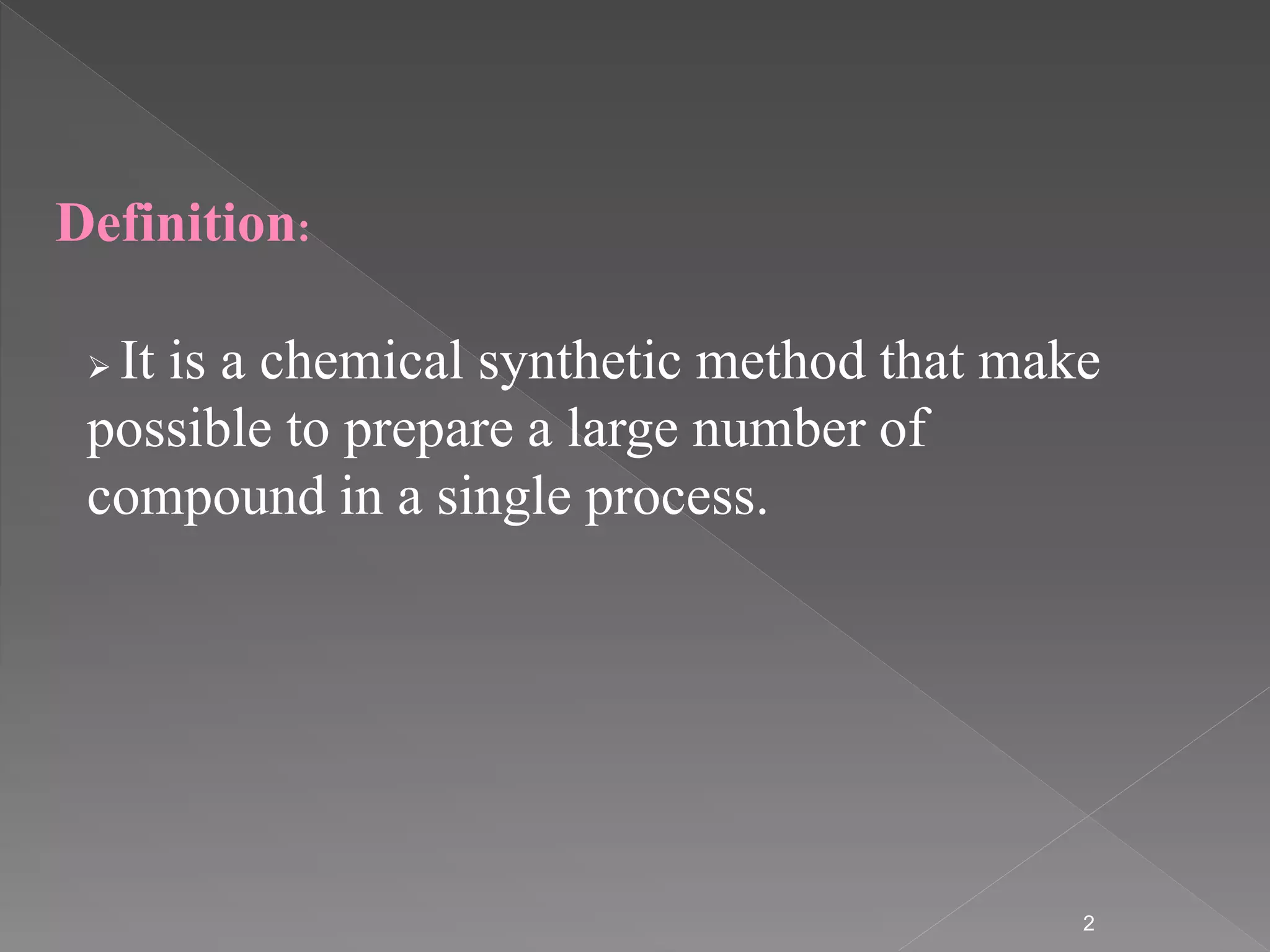 Combinatorial chemistry | PPTX