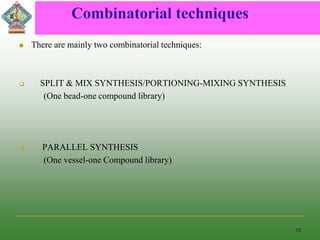Combinatorial Chemistry Sunil Yadav | PDF