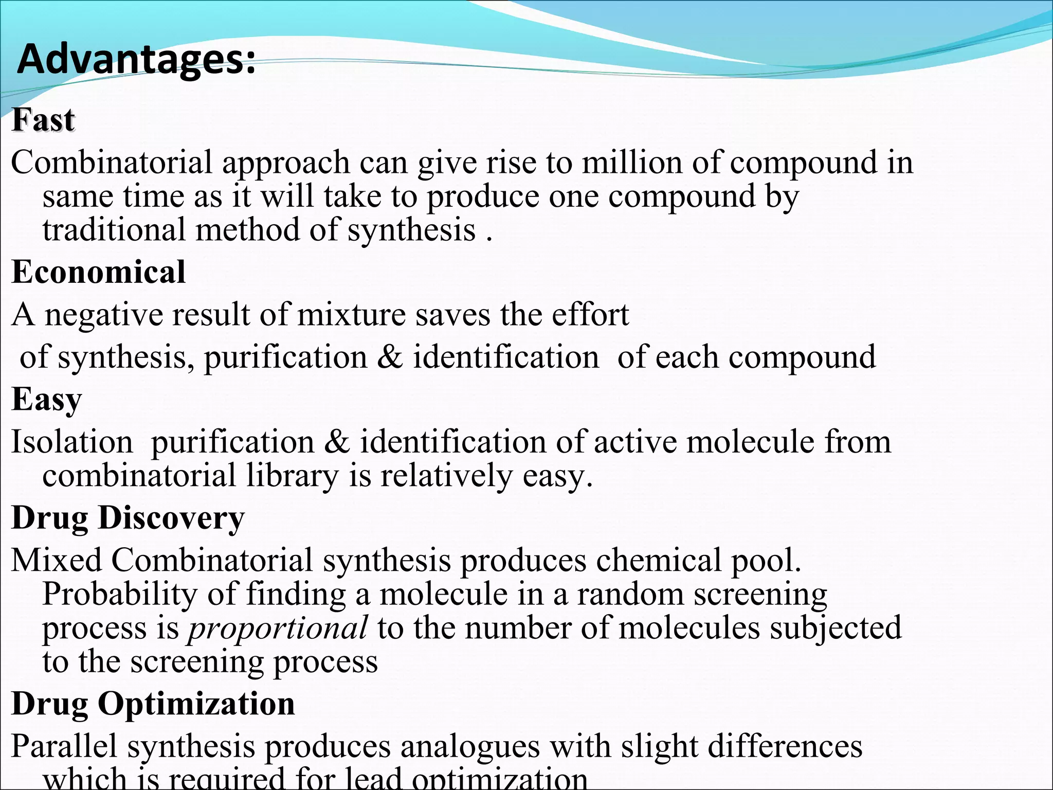 Combinatorial chemistry | PPT