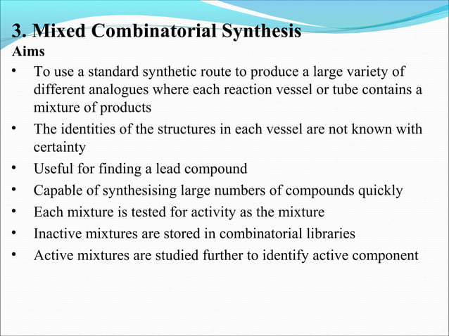 Combinatorial chemistry | PPT | Chemistry | Science