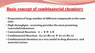Combinatorial Chemistry presentation by dixhu raj dixit.pptx