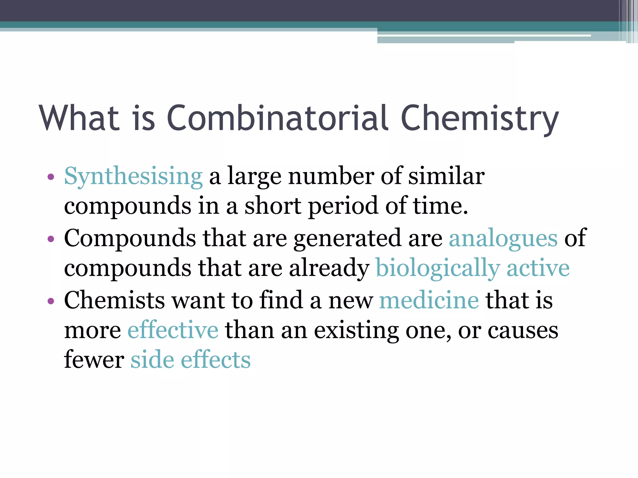 Combinatorial chemistry Rahul.pptx