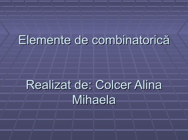 Combinatorica teorie | PPT