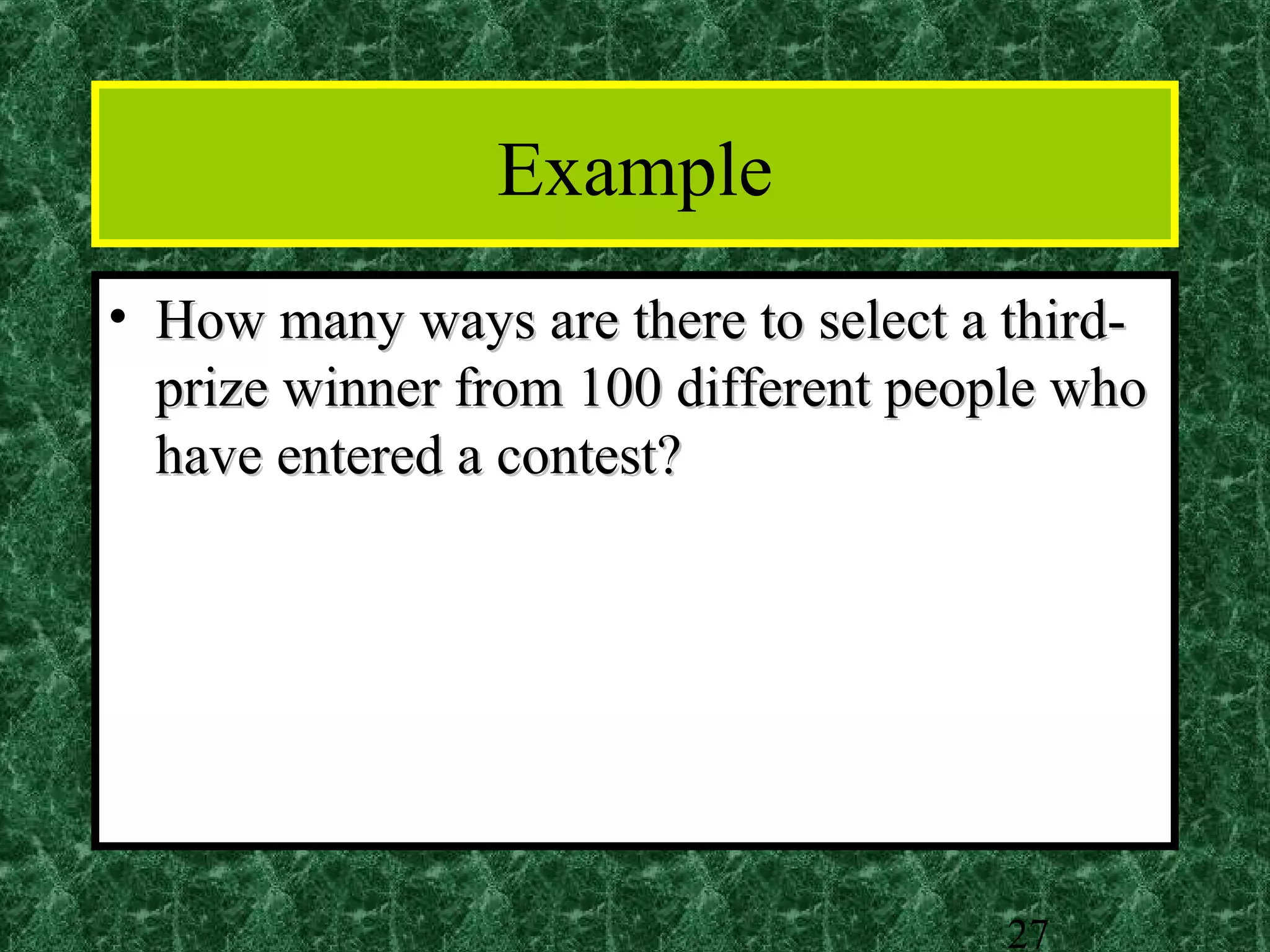 Combinatorics Ppt 2291