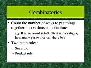 Combinatorics | PPT