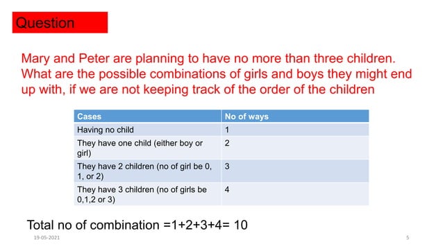 Combinatorics | PPTX | Games and Puzzles | Hobbies & Interests