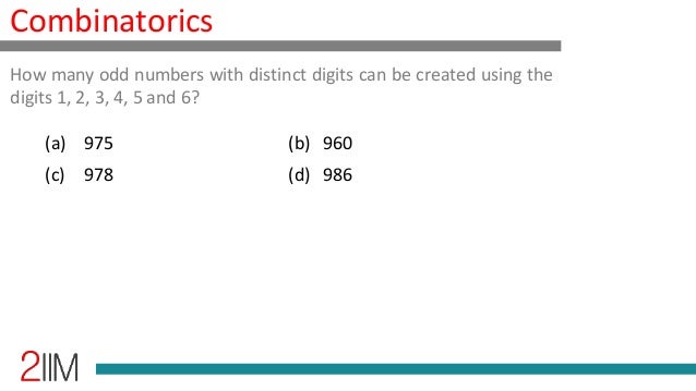 Combinatorics Numbers With Distinct Digits Combinatorics Numbers With Distinct Digits