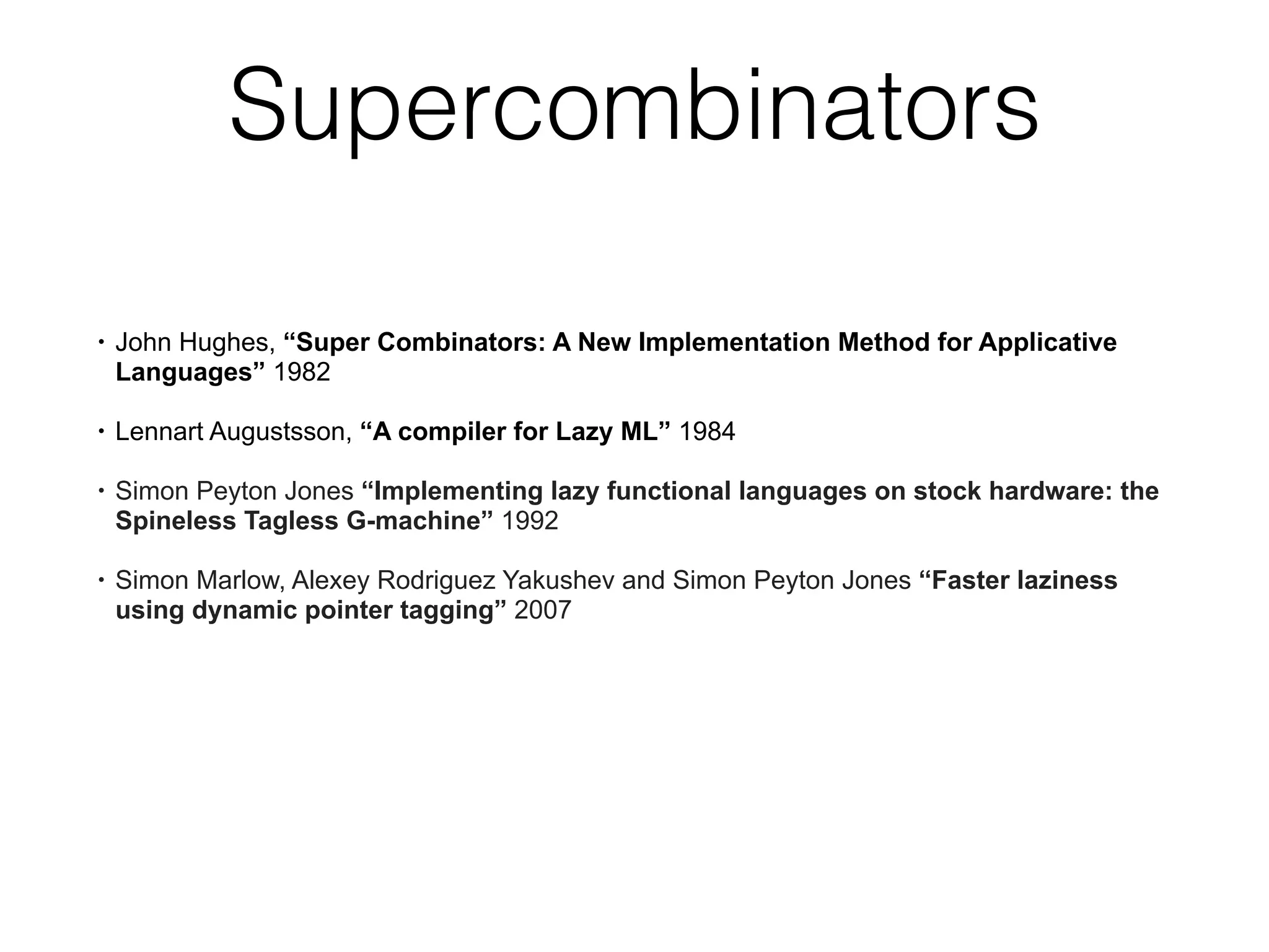 Revisiting Combinators | PPT