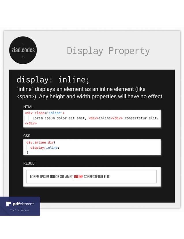 Display property | PDF