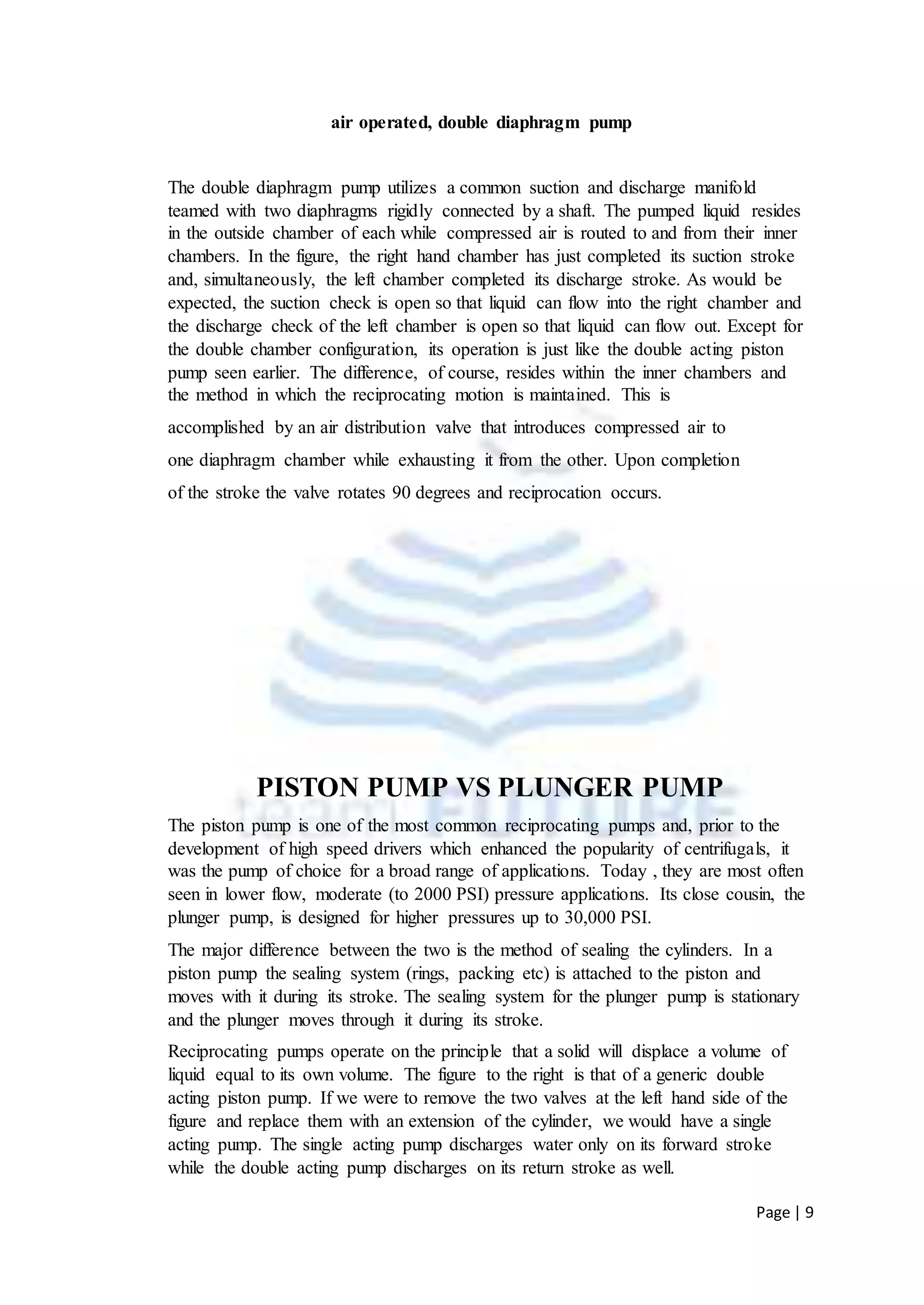 Reciprocating pump pdf | DOCX