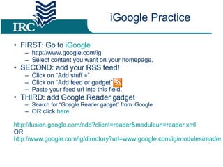 Combined Rss Presentation | PPT