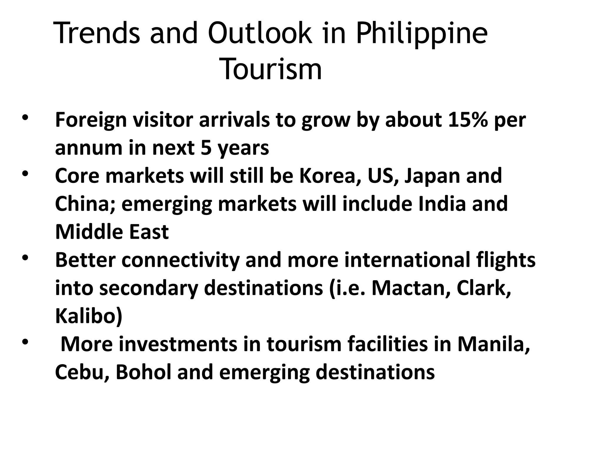 Combined Basic Principles of Tourism Management Trends 2015 | PPT