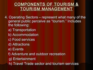Combined Basic Principles of Tourism Management Trends 2015 | PPT