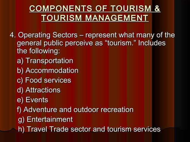 Combined Basic Principles of Tourism Management Trends 2015 | PPT