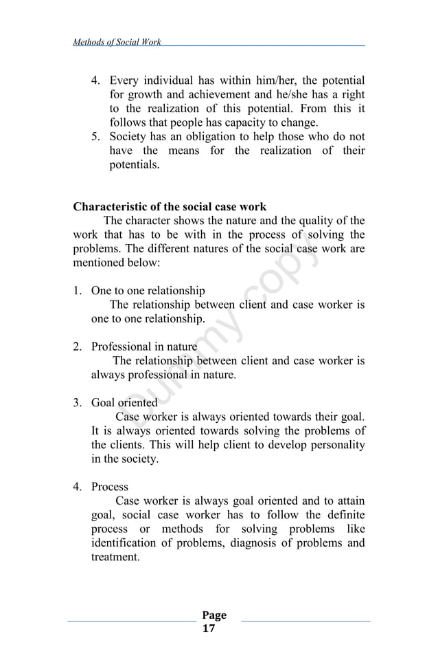 Combined case work n group work | PDF