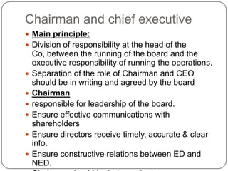 Combined code on corporate governance | PPTX