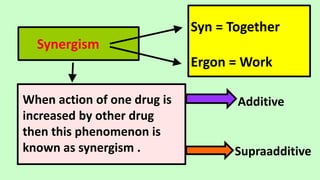 Combined effect of Drugs | PPTX
