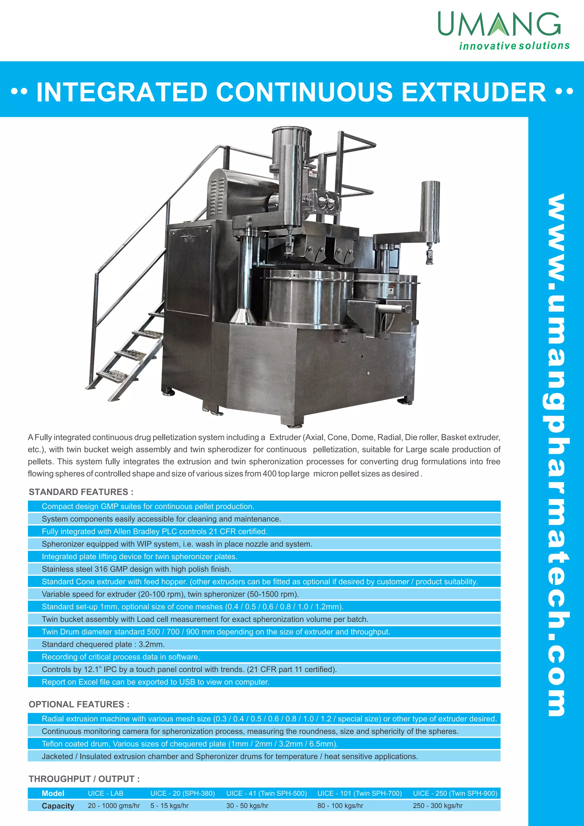 Combined extruder spheronizer | PDF