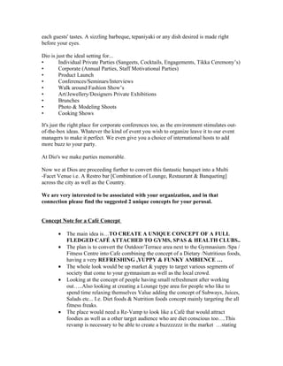 C ombined final dio's concept cafe & restro bar | PDF