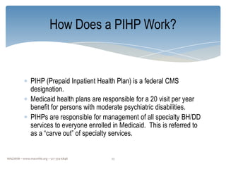 An Overview - Michigan's Publicly Funded Mental Health, Substance Abuse ...