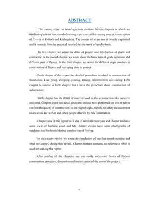 Report on Industrial training at BRPNNL Patna | PDF