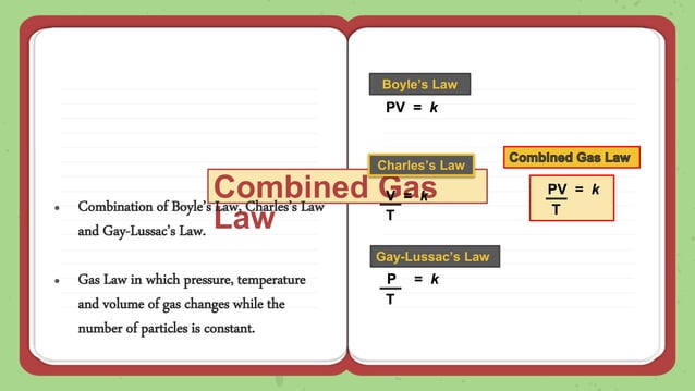 Combined gas law | PPTX | Chemistry | Science