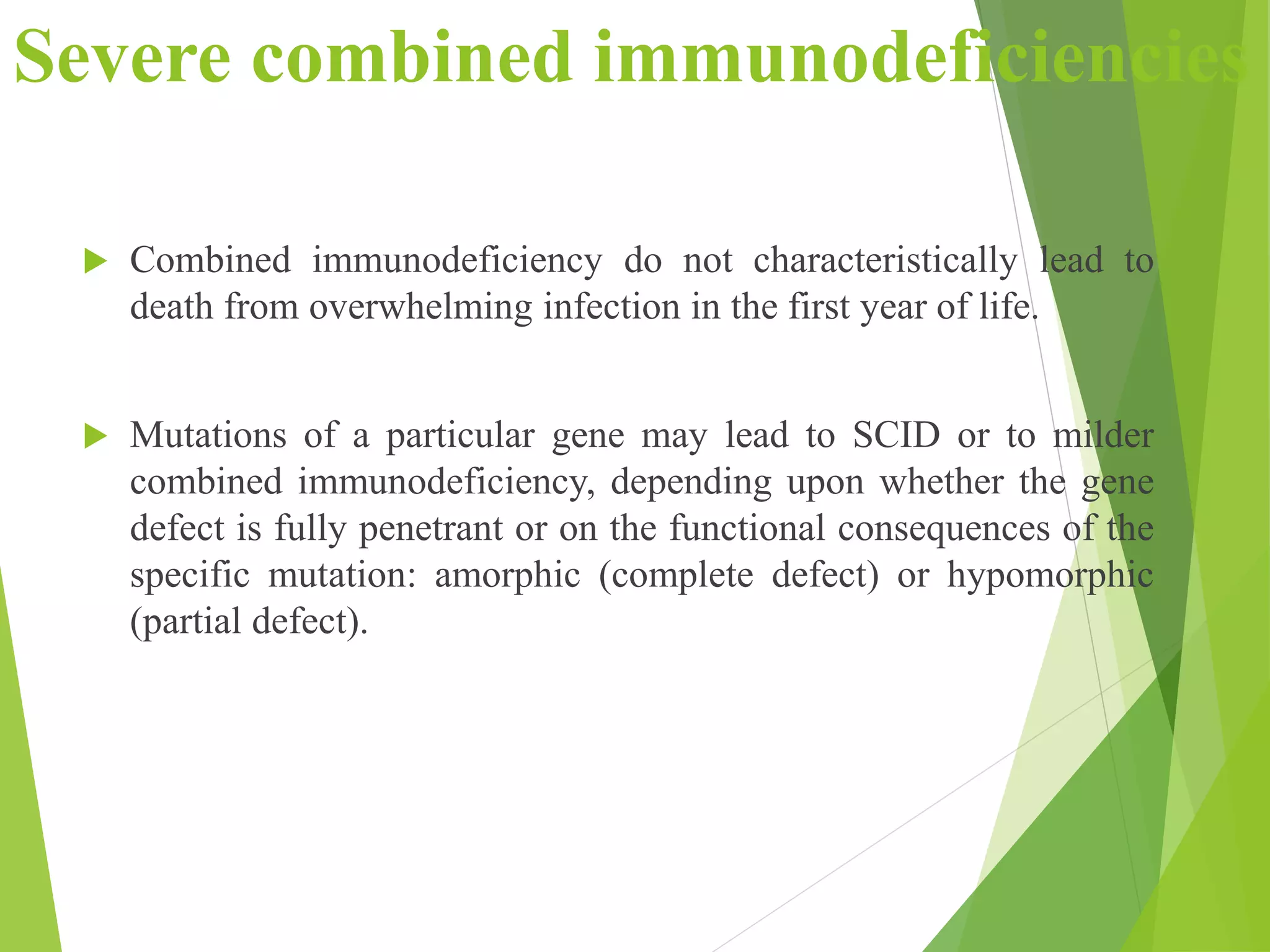 Combined immunodeficiencies (SCID).ppt. | PPTX