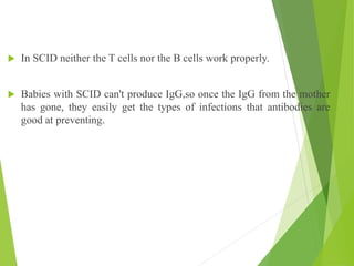Combined immunodeficiencies (SCID).ppt. | PPTX