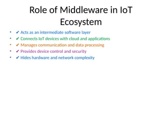 Combined_IoT_Middleware_architecture details ppt | PPTX