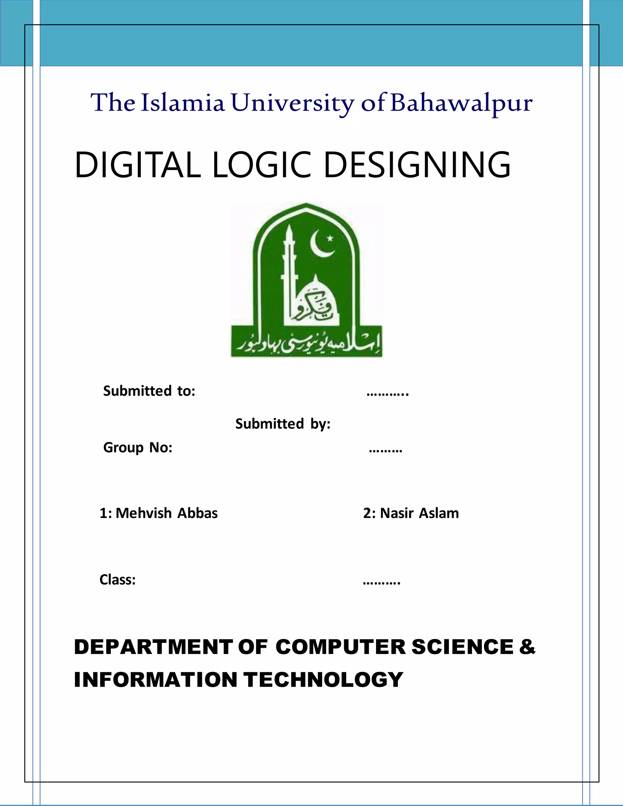 DIGITAL LOGIC DESIGNING | PDF