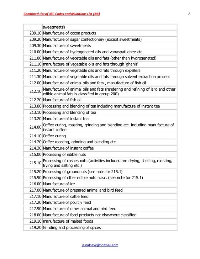 Nic Codes List – Code Nic Obligatoire Ou Pas – UKOBBQ