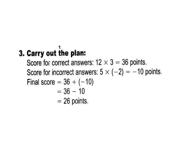 Combined operation on integers | PPT