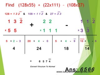Vedic Mathematics- Combined operation Sum and Product of Numbers | PPT