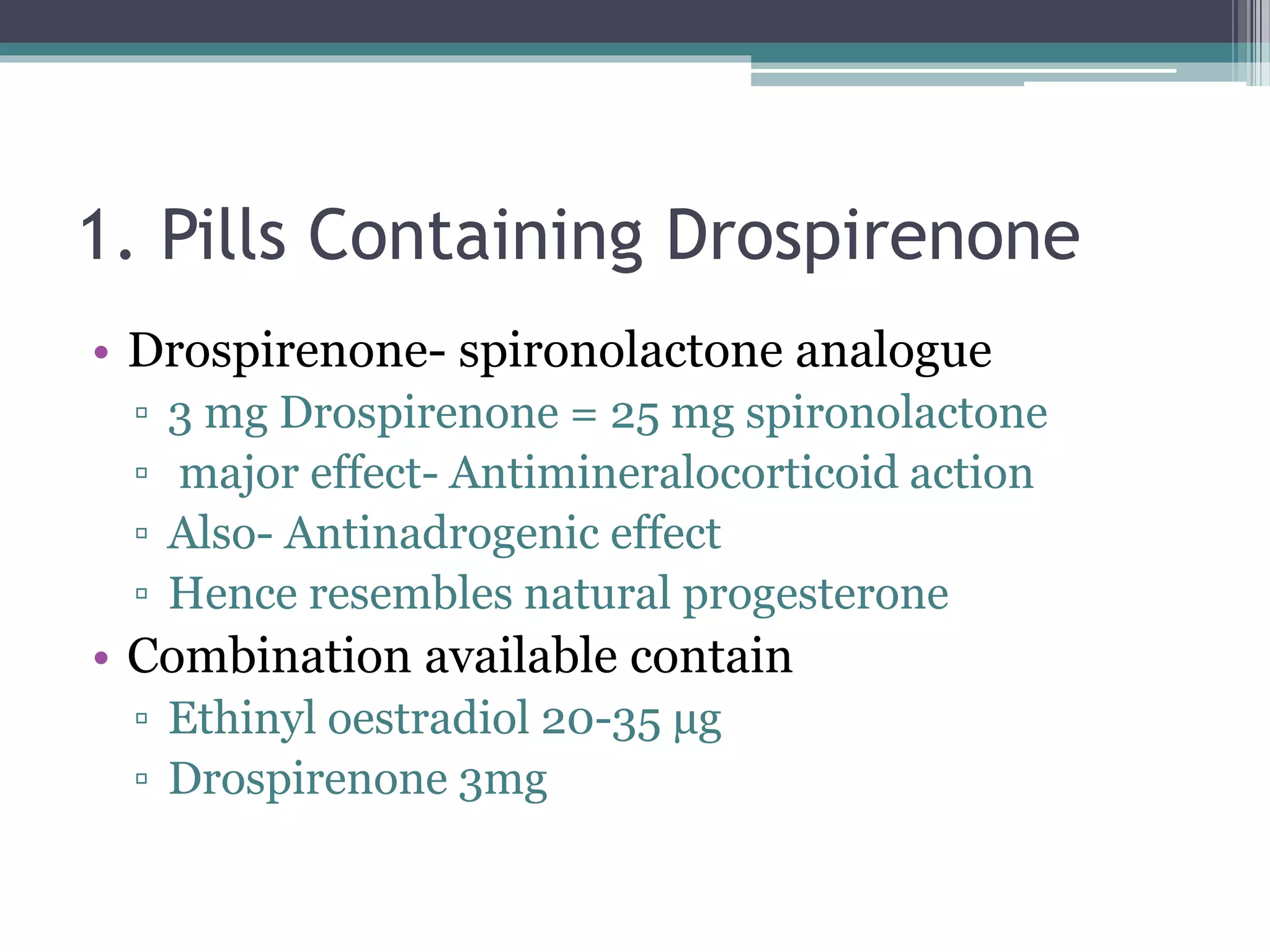 Combined Oral Contraceptive Pills Pptx Birth Control Reproductive