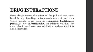 Combined oral contraceptive pills | PPTX