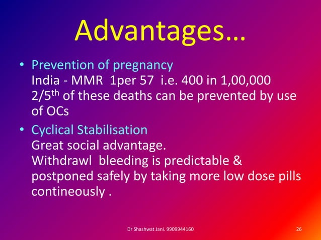 COMBINED ORAL CONTRACEPTIVE PILLS AND NEWER ADVANCES IN CONTRACEPTION ...