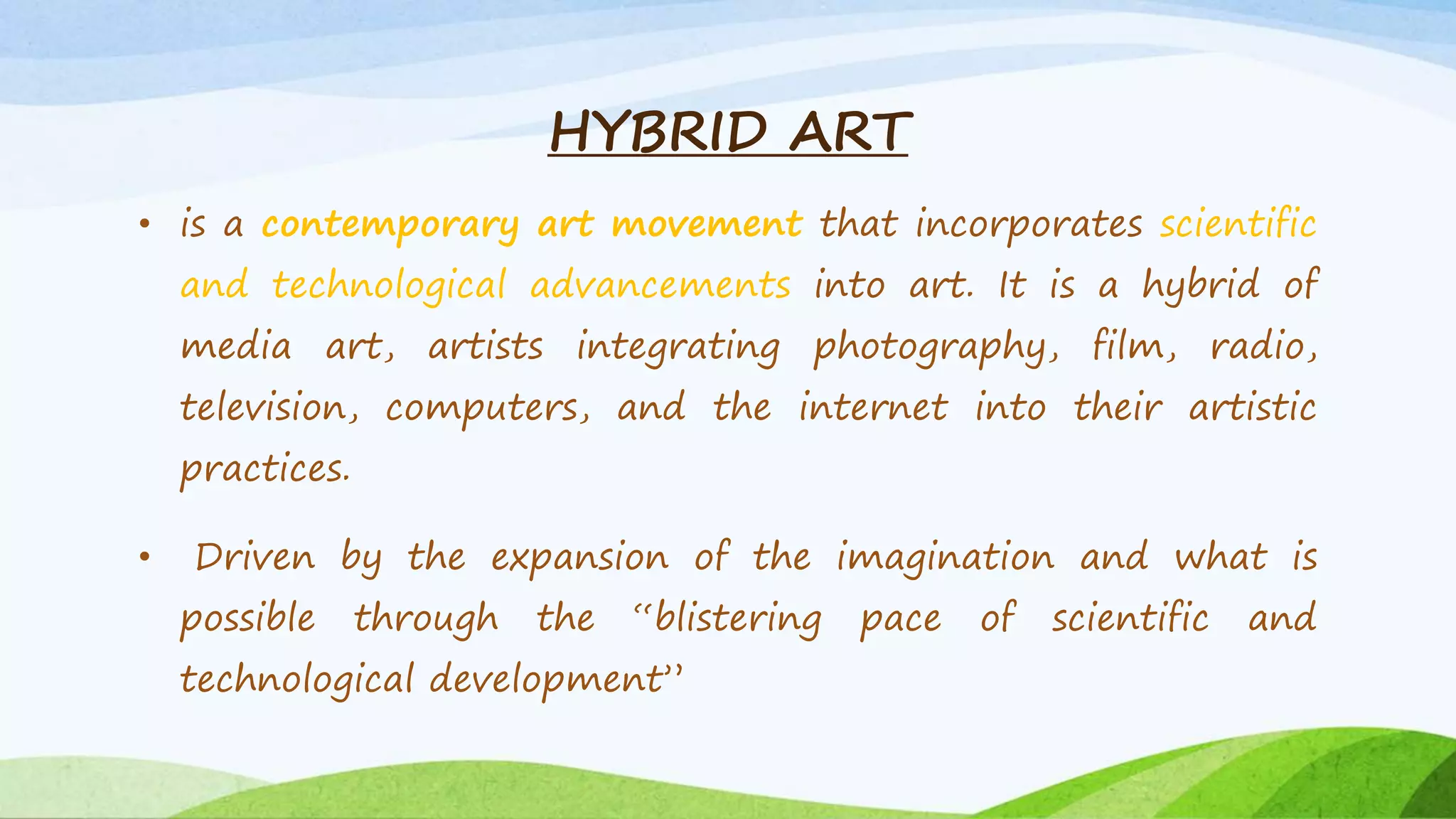 Combined or Hybrid Art | PPTX