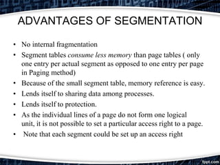 Combined paging and segmentation | PPTX