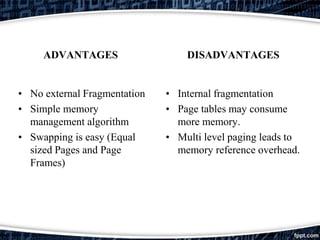 Combined paging and segmentation | PPTX