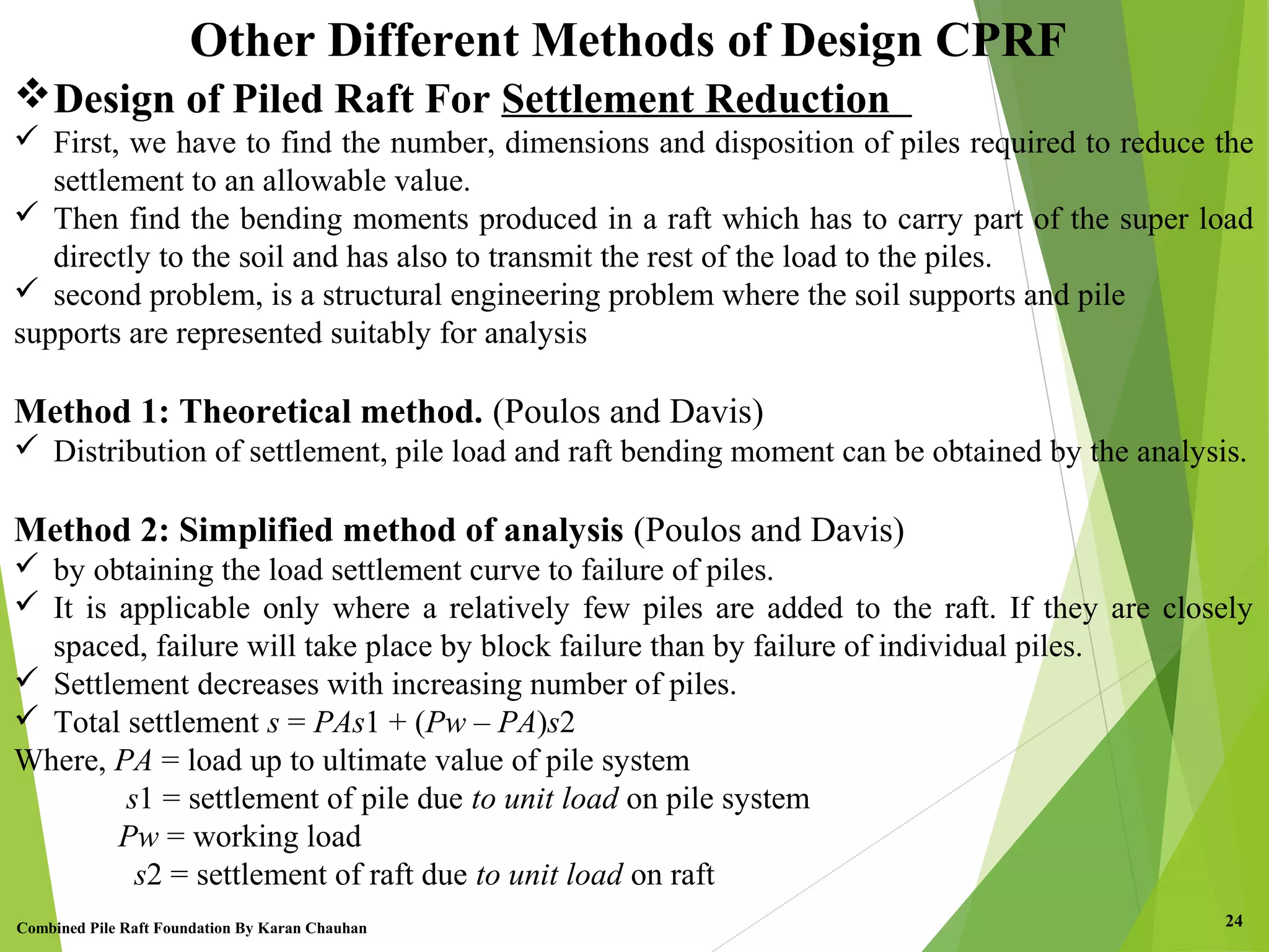 Combine piled raft foundation (cprf)_Er.Karan Chauhan | PPT