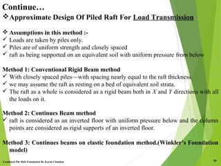 Combine piled raft foundation (cprf)_Er.Karan Chauhan | PPT