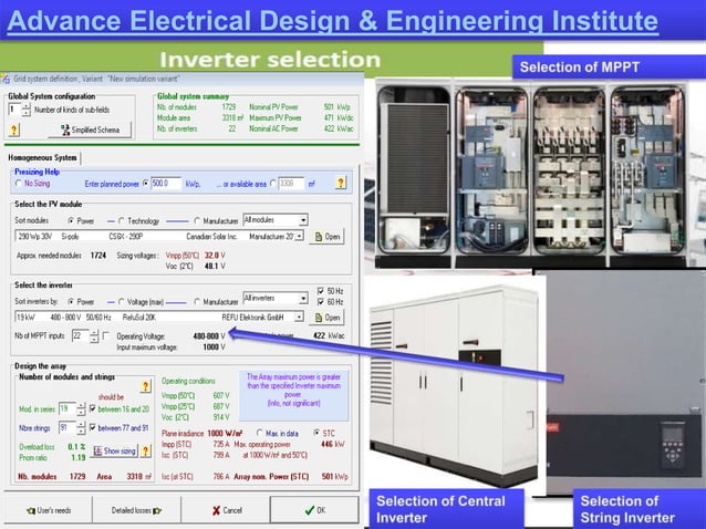 Advance Electrical system Design and solar power plant design courses ...