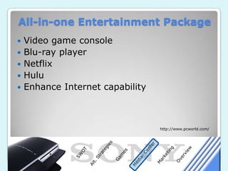 Consulting Presentation to Sony for PS3 | PPT