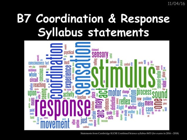 Combined sci b7 syllabus | PPT | Endocrine and Metabolic Diseases | Diseases and Conditions